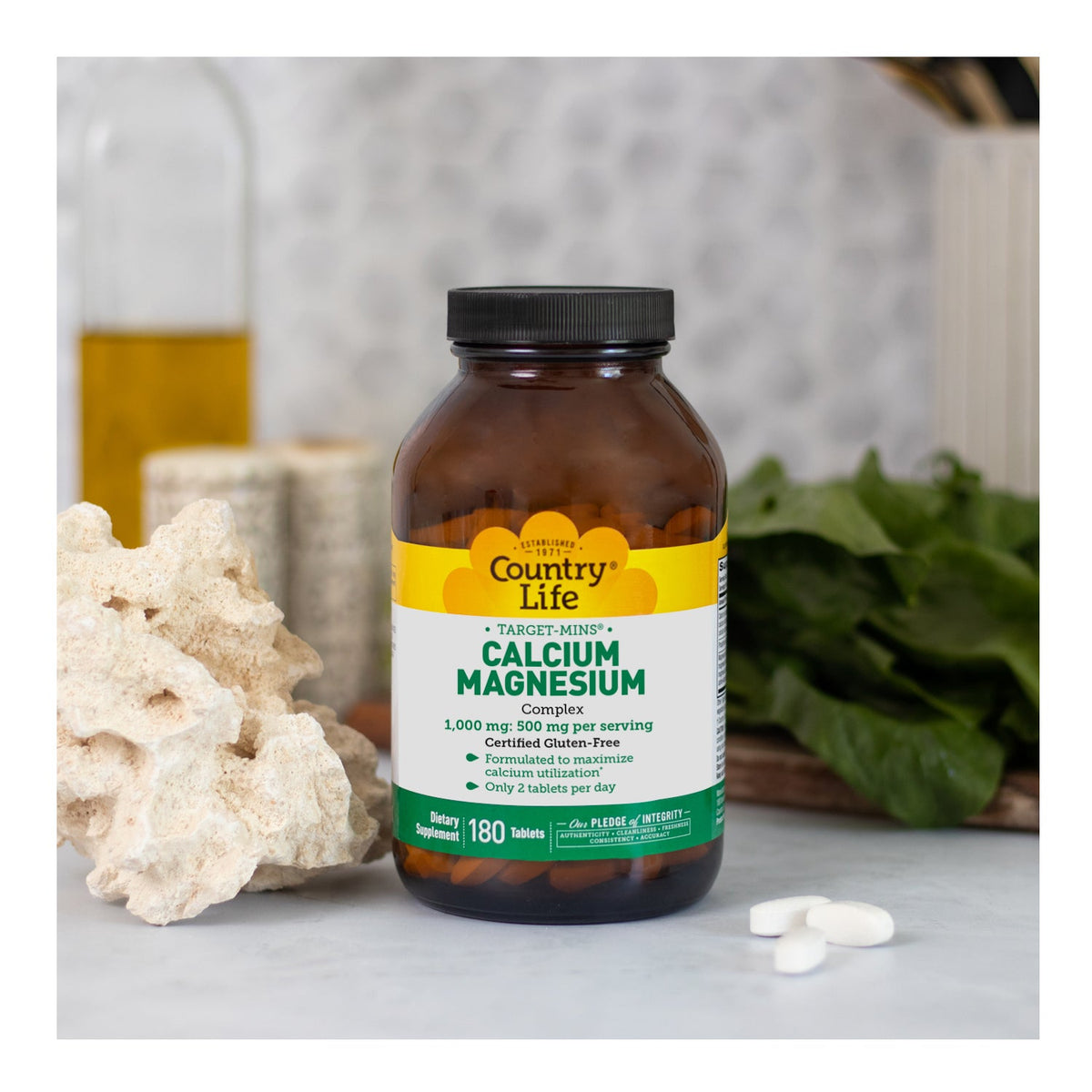 Calcium Magnesium Tablets | Bone, Muscle, Heart Support – Country Life ...