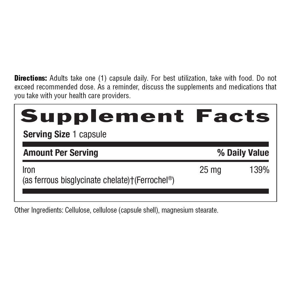 Easy Iron® 25mg Supplement Caps | Energy and Blood Health – Country ...