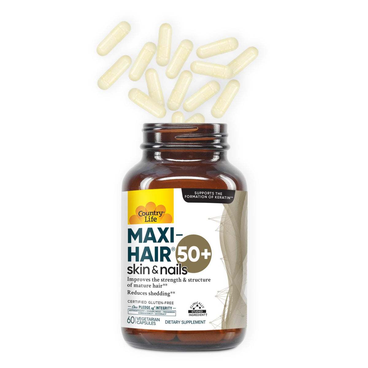 Maxi-Hair® 50+ | Hair, Skin, and Nail Supplement for Women – Country ...