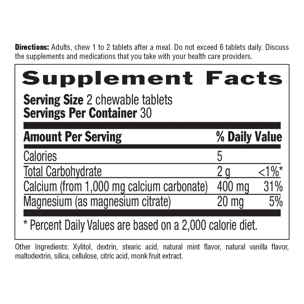 Acid Rescue® Chewable Antacid Tablets with Calcium | Country Life ...