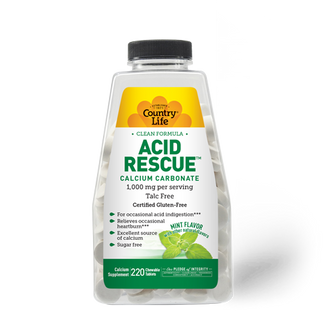 Acid Rescue® Chewable Antacid Tablets with Calcium | Country Life ...