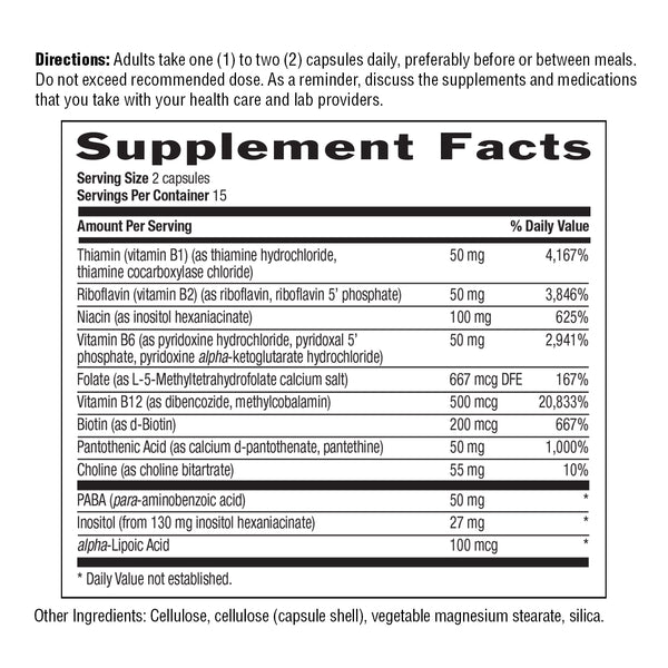 Coenzyme B-Complex Caps | Nervous System Health Supplement – Country ...