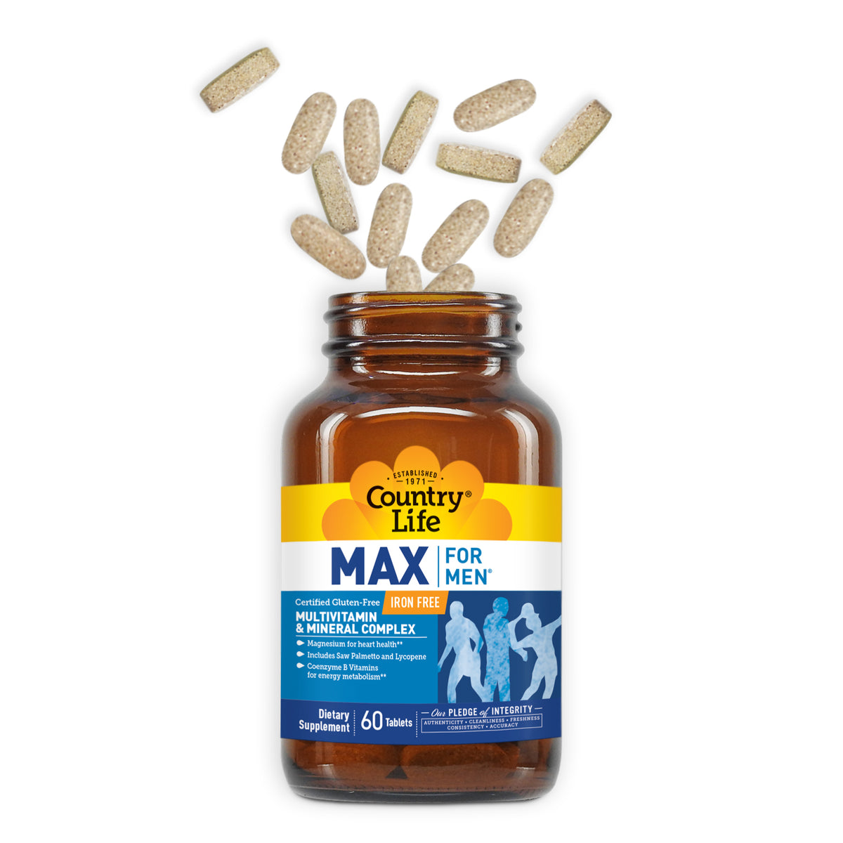 Max for Men® | Iron-Free Multivitamin with Zinc, B Vitamins – Country ...