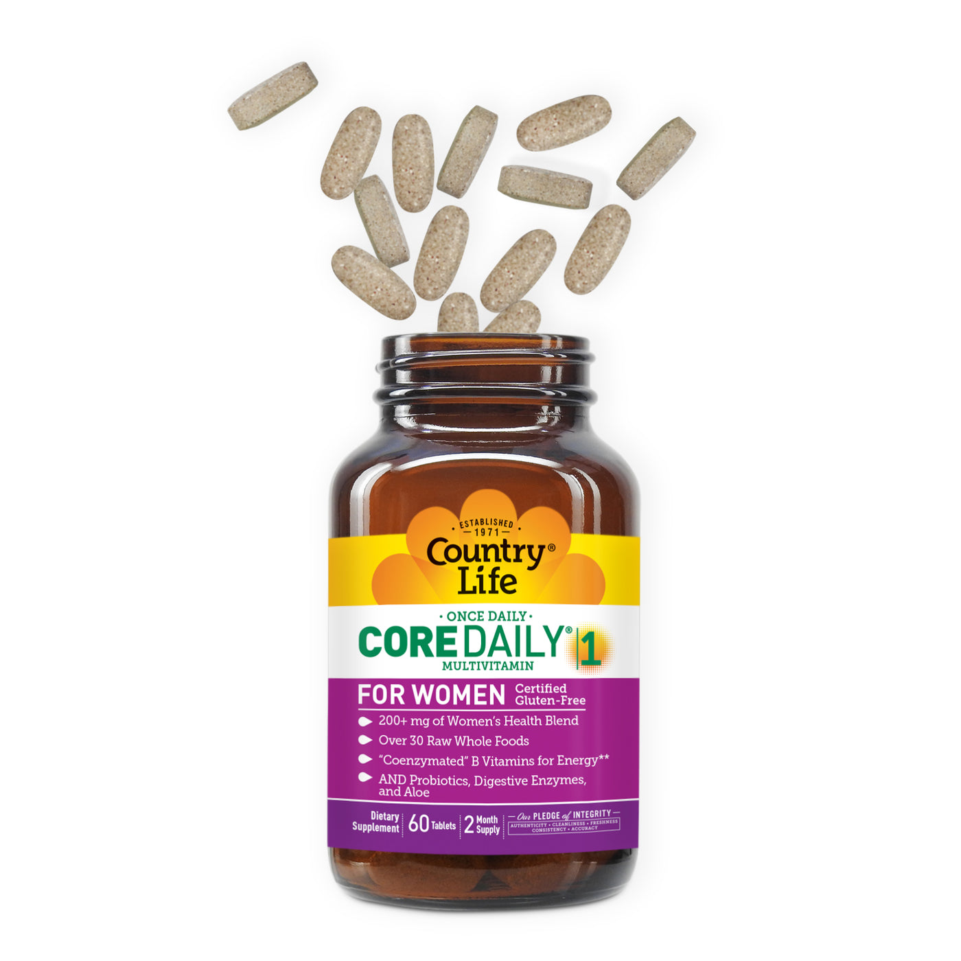 Core Daily-1® for Women | Multivitamin with Iron | Country Life ...