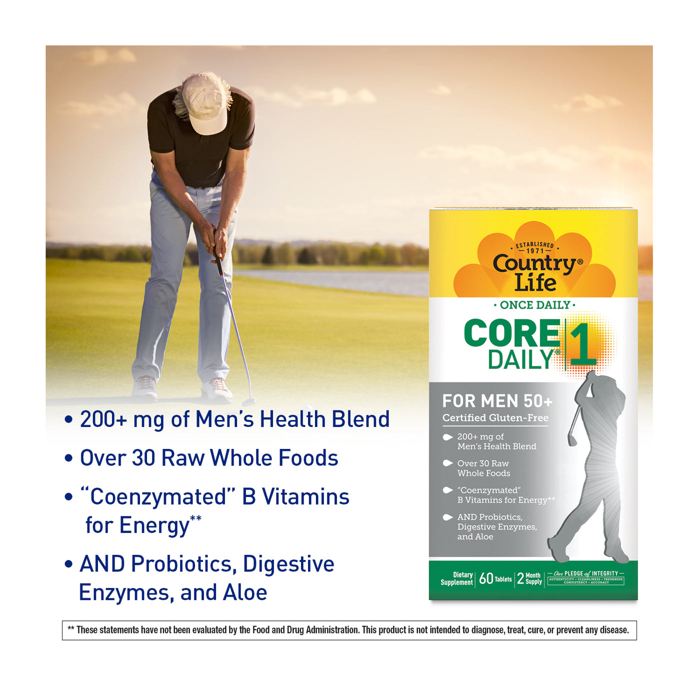 Core Daily-1® Men 50+: Multivitamin Supplement for Men’s Wellness ...