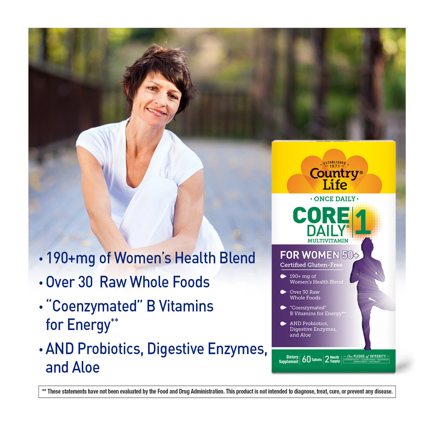 Core Daily-1® Women 50+: Multivitamin Supplement for Women’s Health ...